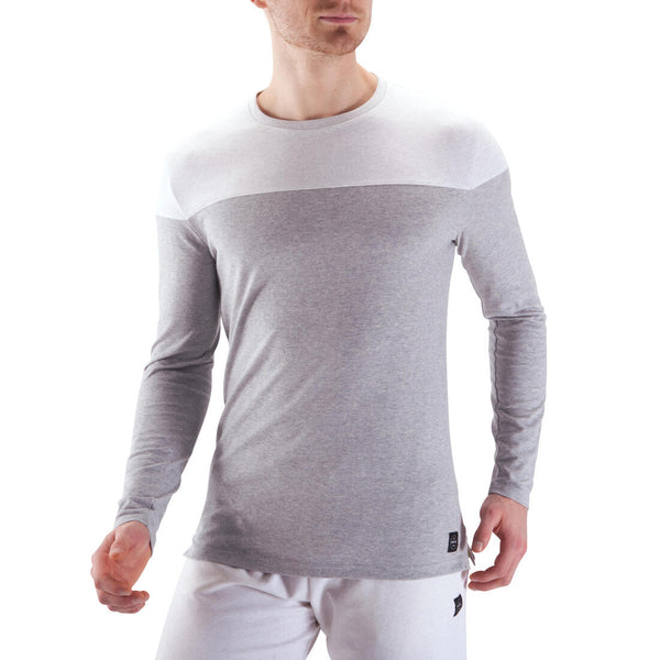 Active Team Fitness T-Shirt - Mottled Mid-Grey/White | Decathlon Kuwait